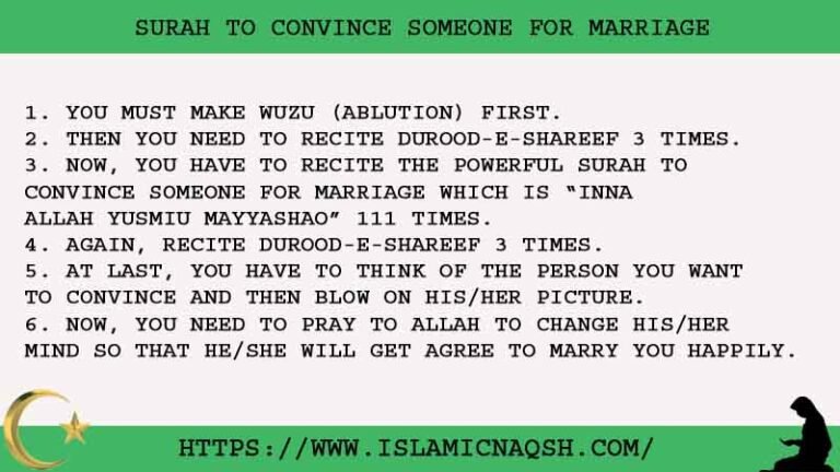 6 Secret Surah To Solve Marriage Problems - Islamic Naqsh